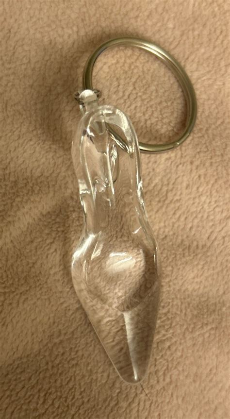 Handmade Disney Cinderella Glass Slipper Keychain Etsy