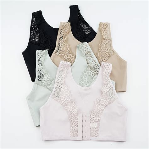 Female Vest Front Ope Push Up Bra Full Cup Sexy Lace Bras For Women