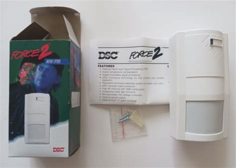 Dsc Force 2 Dual Tech Pir Microwave Motion Detector F2 201 10 525ghz Ebay