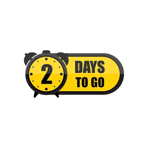 Premium Vector Countdown Timer Illustration Number Two Focus Bold