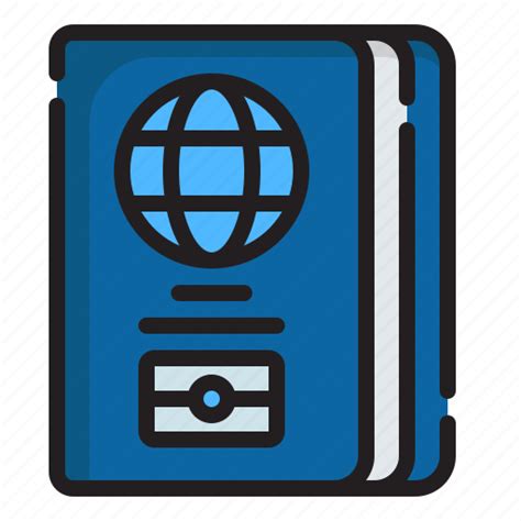 Immigration Passport Identification Identity Document Travel Icon