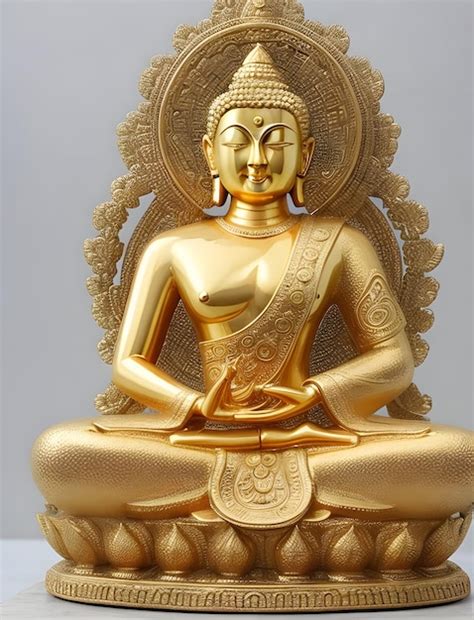 Premium AI Image A Colorful Depiction Of Gautama Buddha Ai Generated