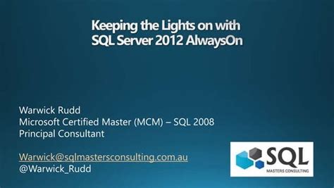 Implementing Sql Server Always On
