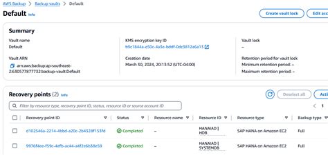 Perform Cross Region Cross Account Backup And Restore Of Sap Hana
