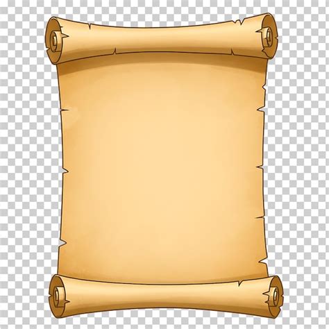 문자 에 빈 공간 이 있는 고대 양피지 두루마리 프리미엄 Psd 파일