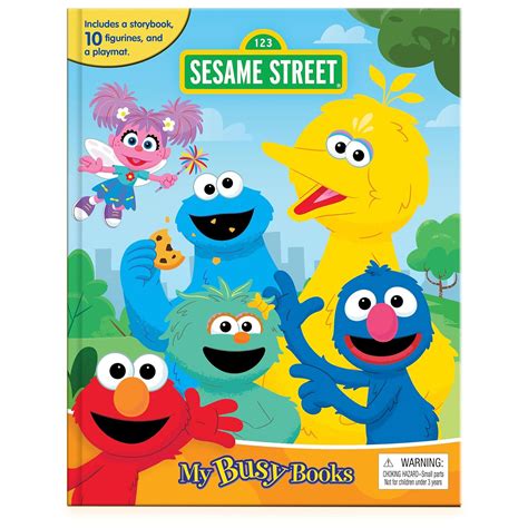 Sesame Street Fun With Friends My Busy Books Storybook 10 Figurines