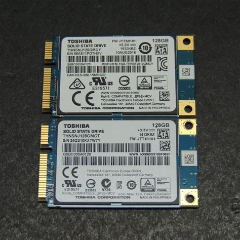 Yahooオークション 【2台まとめ売り検品済み】toshiba Ssd Msata 1