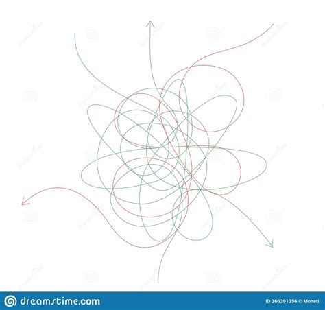 Confusing Difficult Arrows Tangle Scribbles With Arrow Simple Lines
