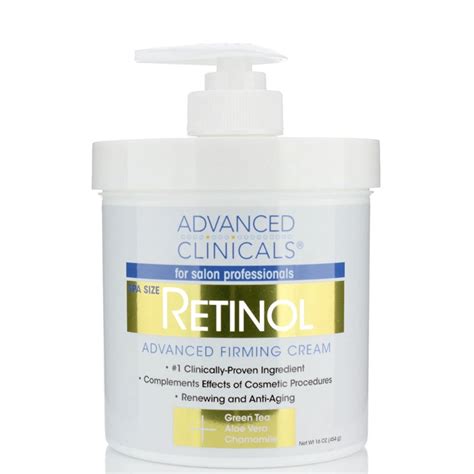 Advanced Clinicals I Retinol Advanced Firming Cream, (454 g) Zare-beauty