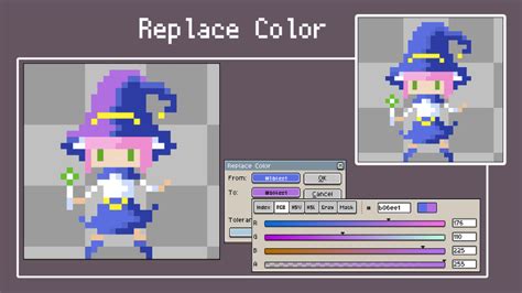 Asepritereplace Color