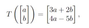 Consider A Linear Operator T L R Given Byand The Chegg