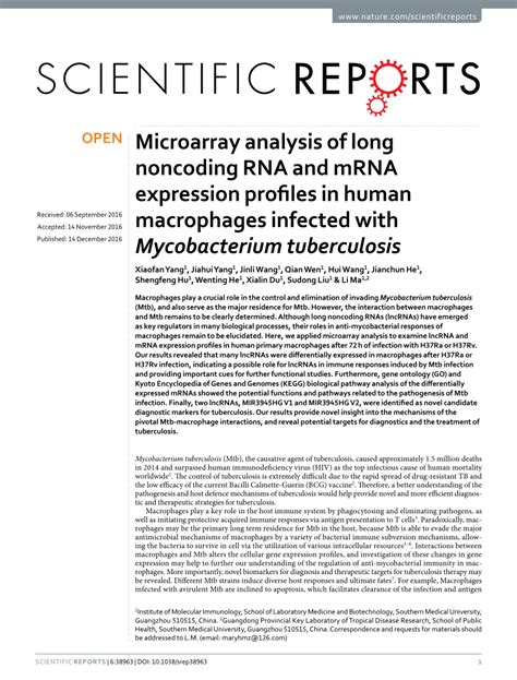 pdf microarray analysis of long noncoding rna and mrna expression