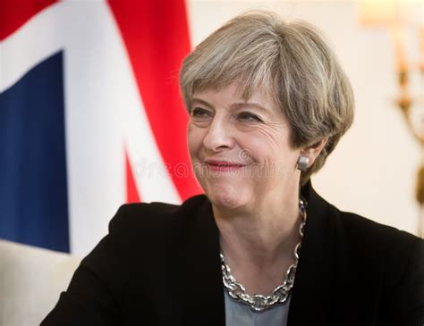 Primo Ministro Del Regno Unito Theresa May Fotografia Stock Editoriale