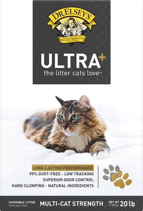 Dr Elseys Clean Tracks Clumping Clay Cat Litter 20 Lbs