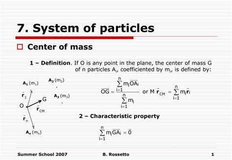 Ppt 7 System Of Particles Powerpoint Presentation Free Download