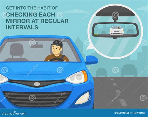 Get Into The Habit Of Checking Each Mirror At Regular Intervals Male