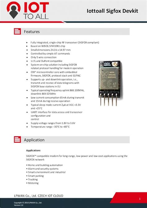 pdf iottoall sigfox devkit lpwan we are lpwan iotthe iottoall