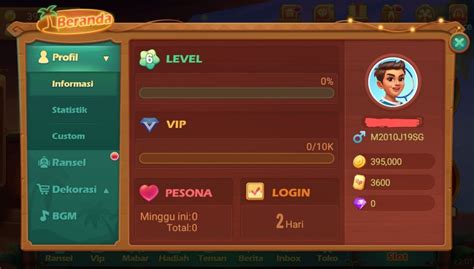 Jual Akun Level 6 Ada Tombol Kirim HDI Higgs Domino VCGamers