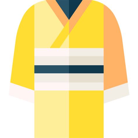 Yukata Basic Straight Flat Icon