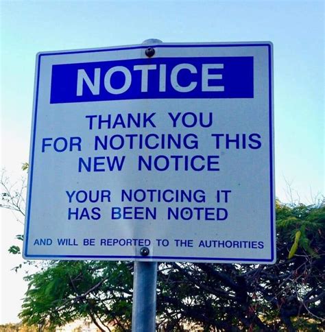 Thank You For Noticing R Funnysigns