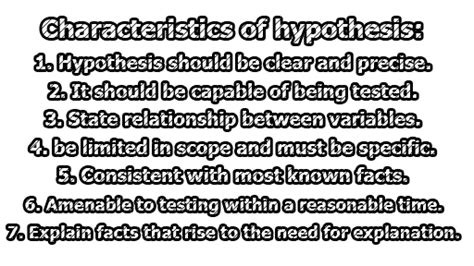 Characteristics Of Hypothesis Library Information Management