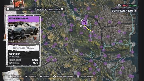 NfS Unbound Alle Aktivitäten Driftzonen Speed Traps Speed Runs
