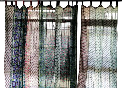 Mango Ts 100 Cotton Patchwork Boho Curtains Block Print Sheer Curtains Panels Mango Ts 100 Cotton Patchwork Boho Curtains Block Print Sheer Curtains Panels