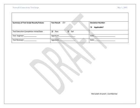 Network Connectivity Test Script Doc