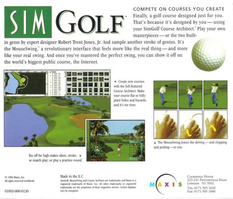Simgolf Cover Or Packaging Material Mobygames