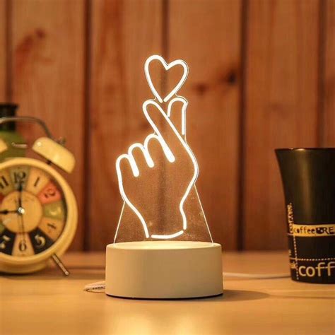 Usb Creative Light 3d Acrylic Night Led Table Lamp