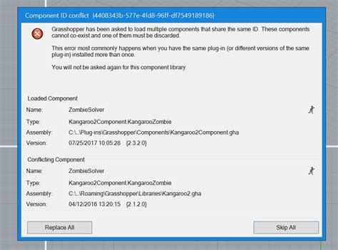 latest wip grasshopper load conflicts 51 errors serengeti rhino wip
