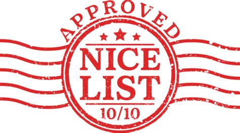 Approved Nice List 1010 Christmas Stamp Free Svg File For Members
