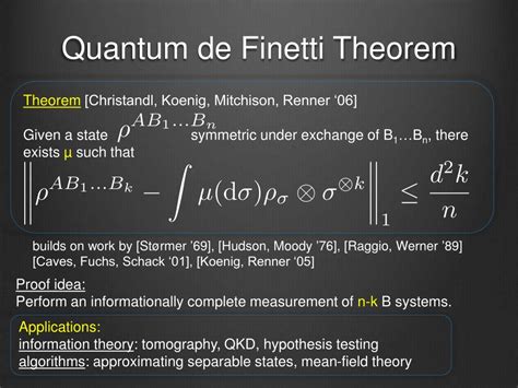 Ppt De Finetti Theorems And Pcp Conjectures Powerpoint Presentation
