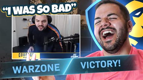 Reacting To My First Ever Warzone Win Youtube