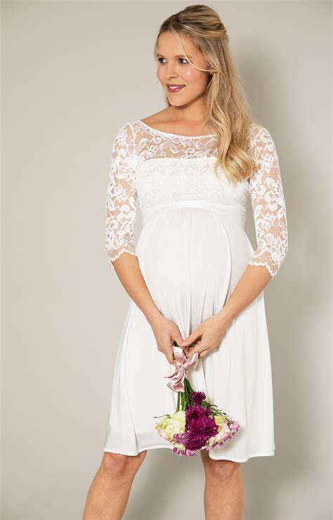 Olivia Maternity Wedding Dress Ivory White Maternity Wedding