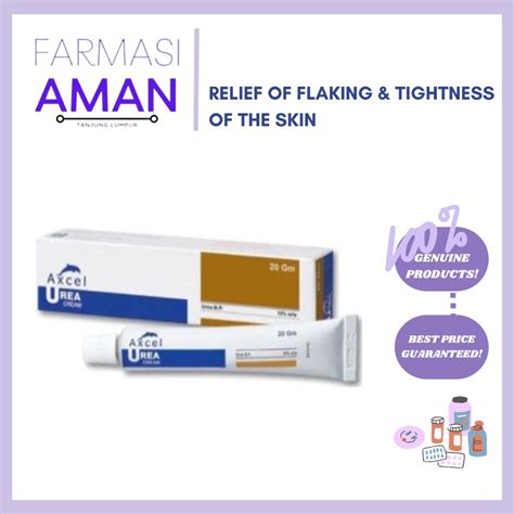 Axcel Urea Cream 20g Gatal Kulit Kering Eczema Shopee Malaysia