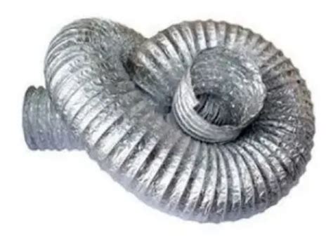 Duto Alumínio 300mm 12 Pol 10 Metros Flexível Aluminizado Parcelamento Sem Juros