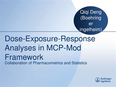 [ppt] Dose Exposure Response Analyses In Mcp Mod Framework