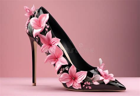 Ai Generated Illustration Of Stylish High Heel With A Vibrant Pink