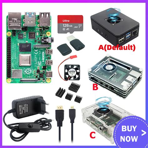 Raspberry Pi Model B B RAM GB GB GB GB Kit Case