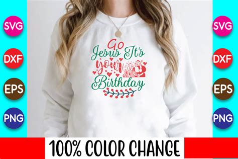 Go Jesus Its Your Birthday Design Graphic By T Shirtdesign Bundle