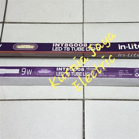 Jual Inlite Lampu Tl Led Tube Light Neon T8 9w Int8g008 60cm Putih