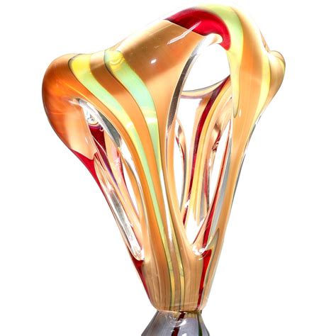 Slimer Abstract Murano Glass Sculpture