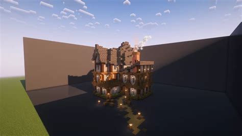 Medieval Spruce House With Interior Minecraft Map