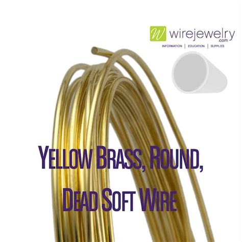 Yellow Brass Round Dead Soft Jewelry Wire Various Gauges And Etsy