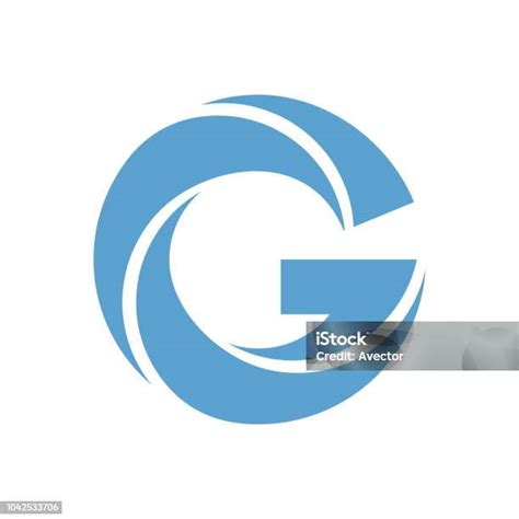 블루와 그린 색상의 편지 G 벡터 로고 알파벳 G에 대한 스톡 벡터 아트 및 기타 이미지 알파벳 G 로고 추상적인