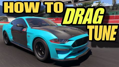 HOW TO DRAG TUNE ON FORZA MOTORSPORT YouTube