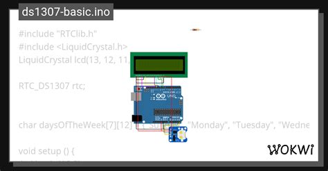 Ds1307 O Copy Wokwi Esp32 Stm32 Arduino Simulator