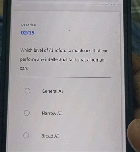 Question Which Level Of Ai Refers To Studyx