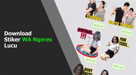 Download Stiker WA Ngeres Lucu Terbaru - Cukuptau.id